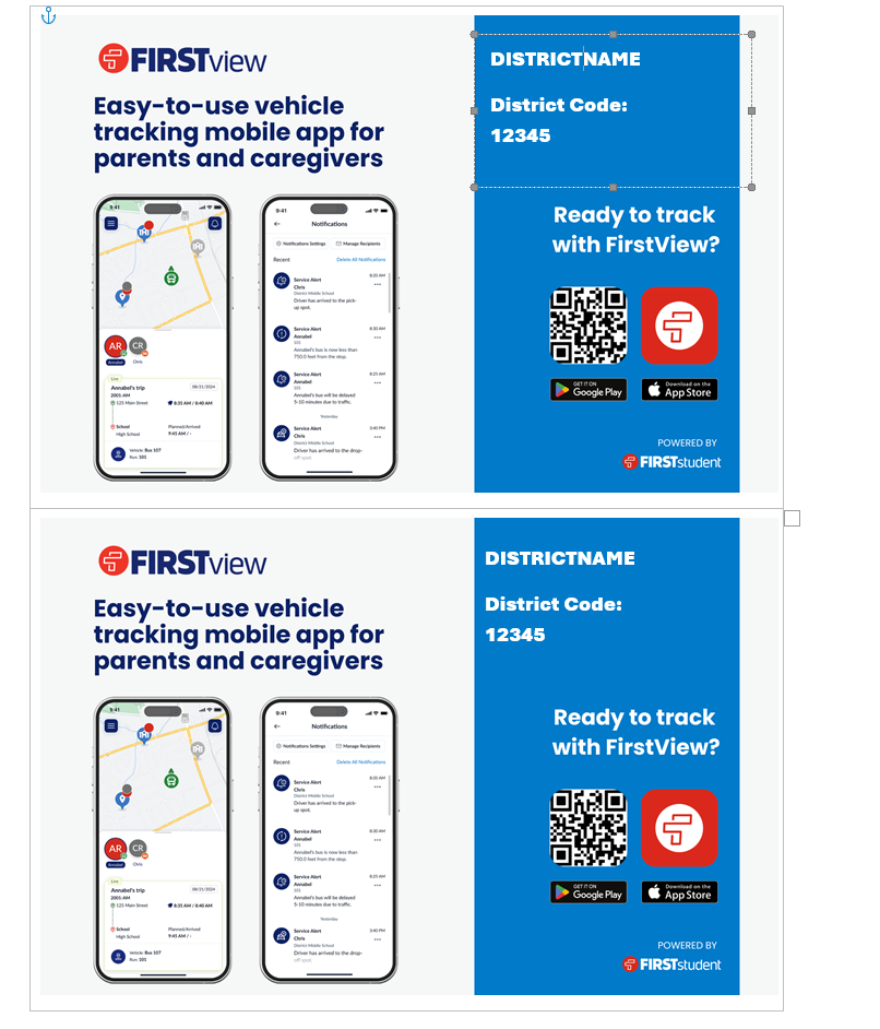 FirstView 4x6 Postcard Template - First Student, Inc.