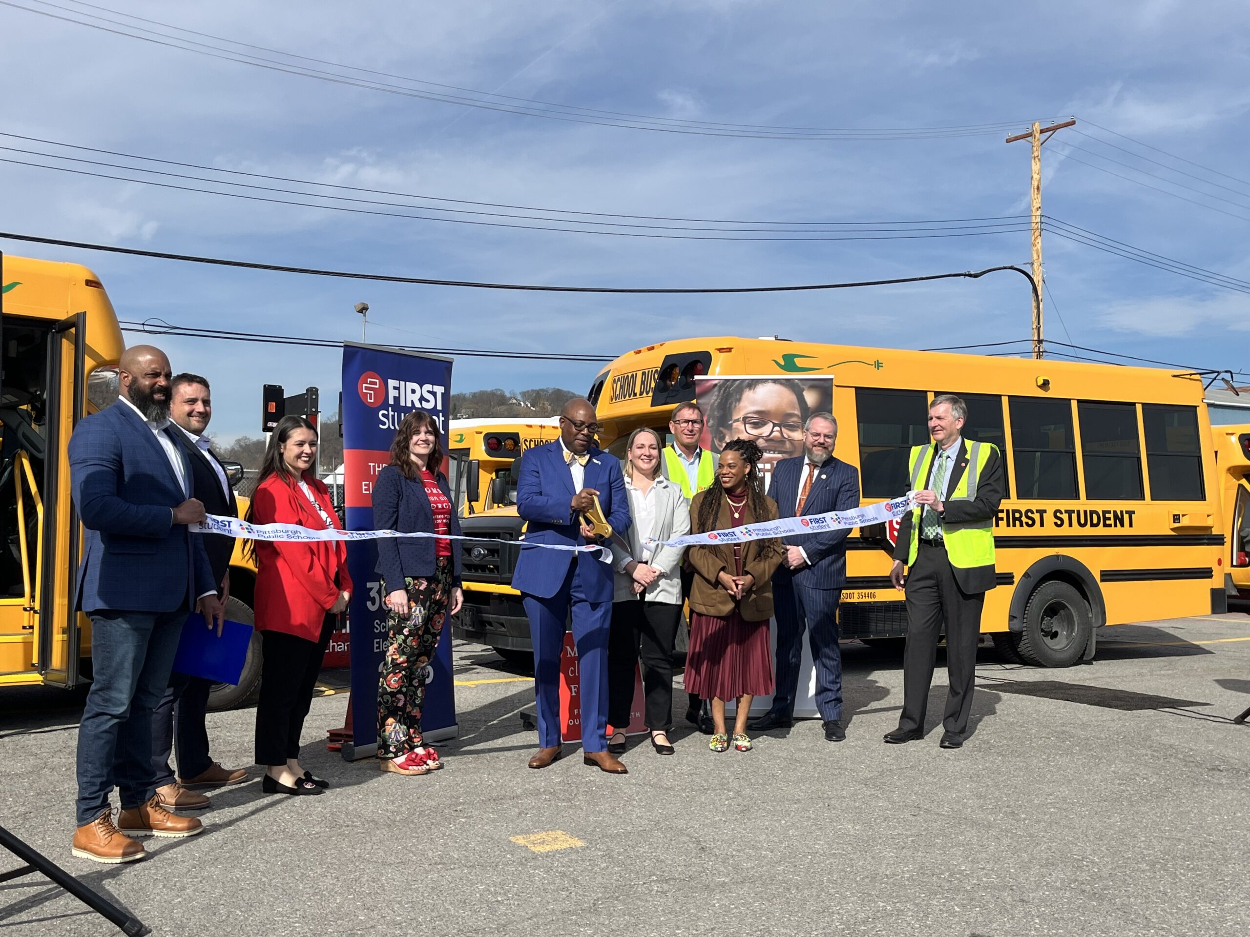 First Student and Pittsburgh Public Schools Roll Out 16 New Electric ...